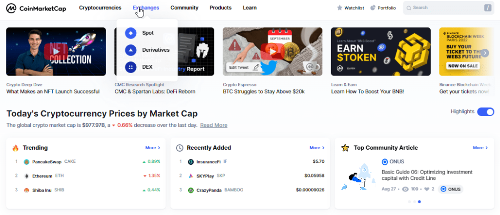 کوین مارکت کپ چیست؟ کامل‌ترین آموزش سایت CoinMarketCap | بیت 24