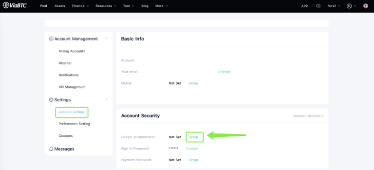 استخر استخراج ViaBTC ؛ آموزش تصویری کامل استفاده از ویا بی تی سی | بیت 24